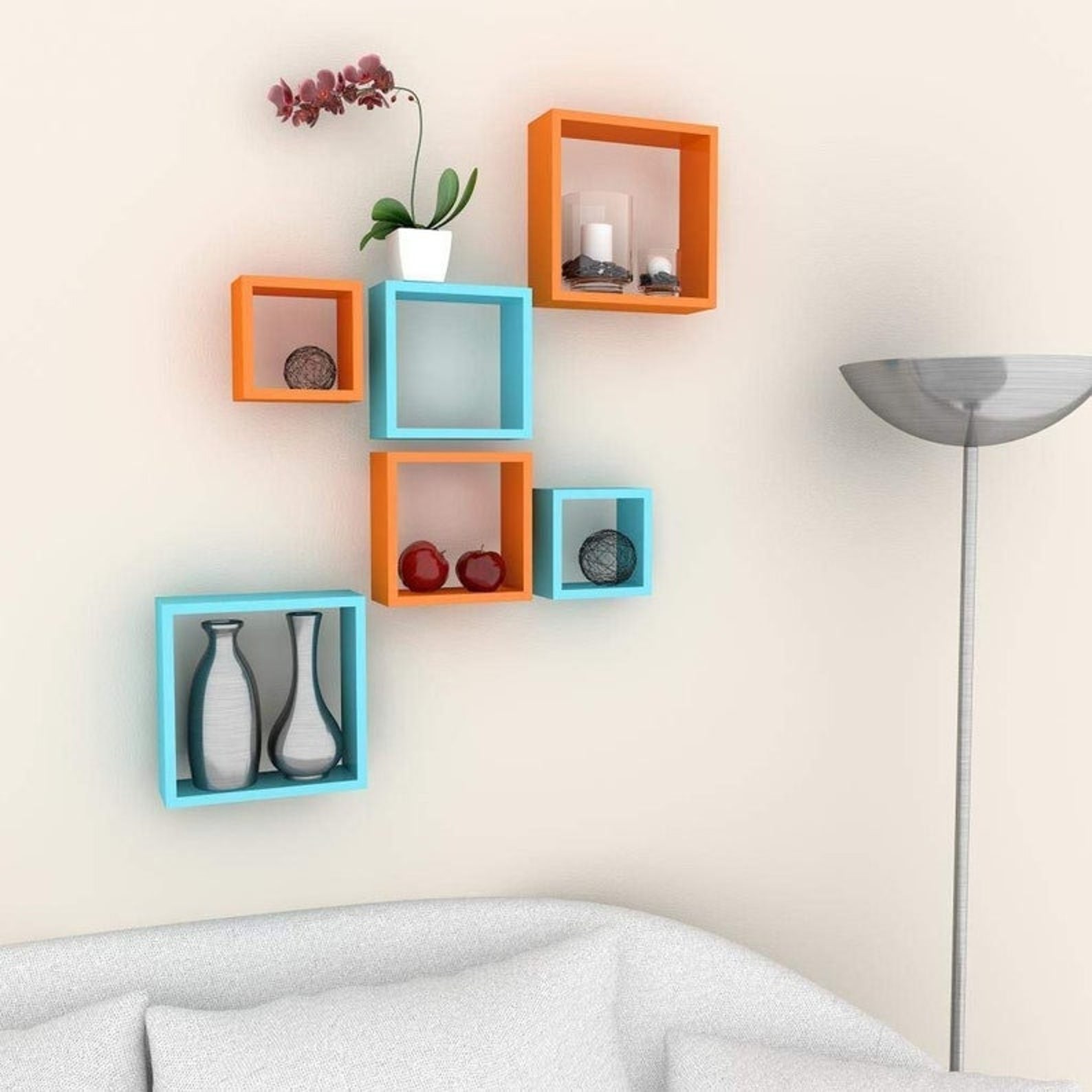 Wooden Square Walls Mounted Shelf Rack Decorative Wall Shelves - Etsy
