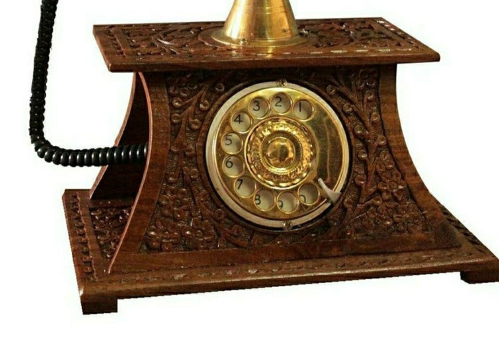 Antique Vintage Design Model Wooden With Pure Brass Working - Etsy