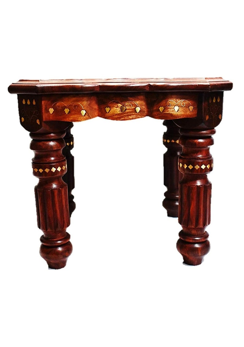 Handmade Wooden Folding Side Table/ Wooden Handwork Side | Etsy