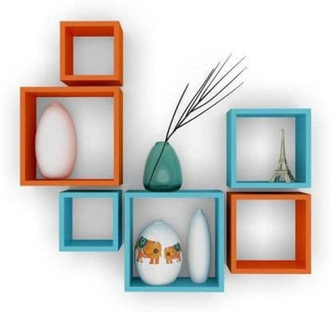 Wooden Square Walls Mounted Shelf Rack Decorative Wall Shelves - Etsy