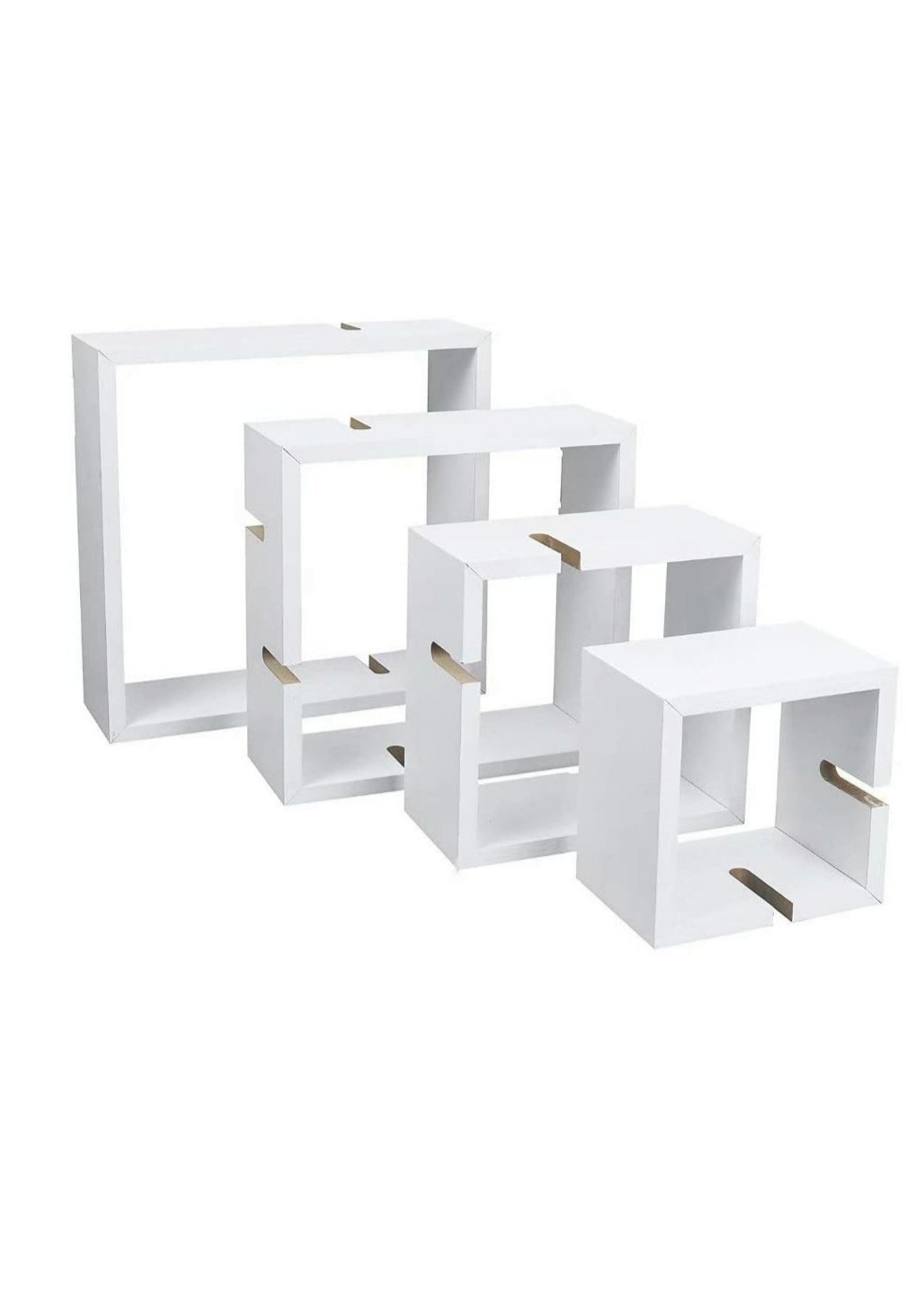 Modern Intersecting Wall Shelf/ Home Wall Decor Set of 4 in | Etsy