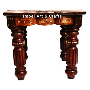 Handmade Wooden Folding Side Table/ Wooden Handwork Side - Etsy