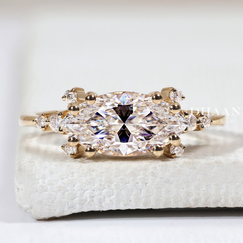 East West Ring - Etsy