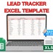 Lead Tracker Excel Template, Printable Customer Follow up Google Sheet ...