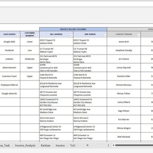 Advanced Invoice Tracker Excel Template,invoice Tracking Spreadsheet ...