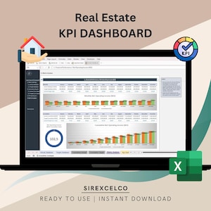 Real Estate KPI Dashboard Excel Template | Dynamic Real Estate ...