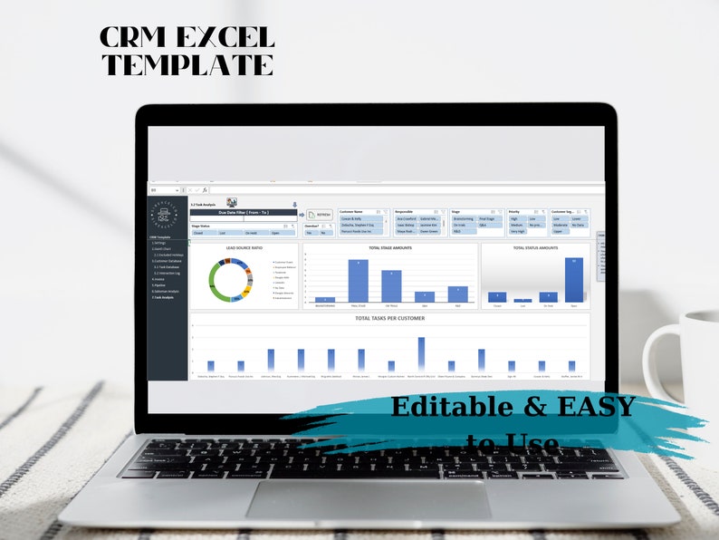 Plantilla de Excel para CRM dinámico / Solución de software CRM todo en ...