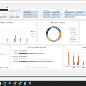 CRM Excel Template Bundle, CRM Dashboard Template, Kanban Board ...