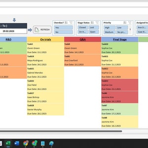 CRM Excel Template Bundle, CRM Dashboard Template, Kanban Board ...