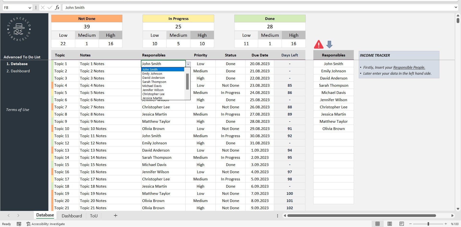 Special Offer Small Business Excel Templates, Etsy Business Planner ...