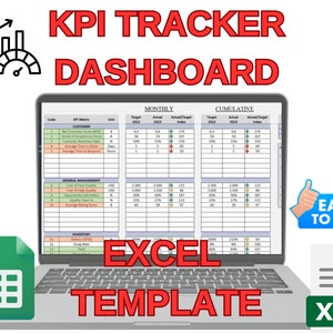 Quality KPI Dashboard Excel Template | Dynamic Monthly Cumulative ...