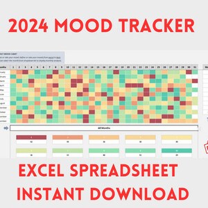 Daily Team Mood Tracker Mental Health Wellness Check Mood Journal ...