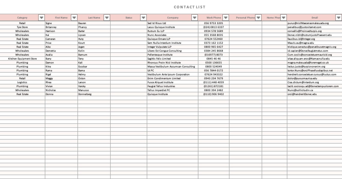 Marriage Planning List Excel Template | Easy-to-use Wedding Checklist ...