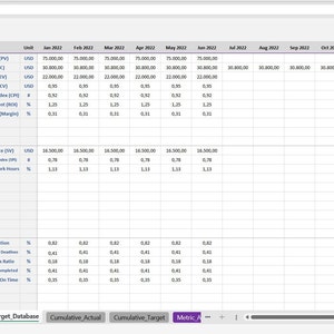 Project Management KPI Report Excel Template | Track Monthly and ...