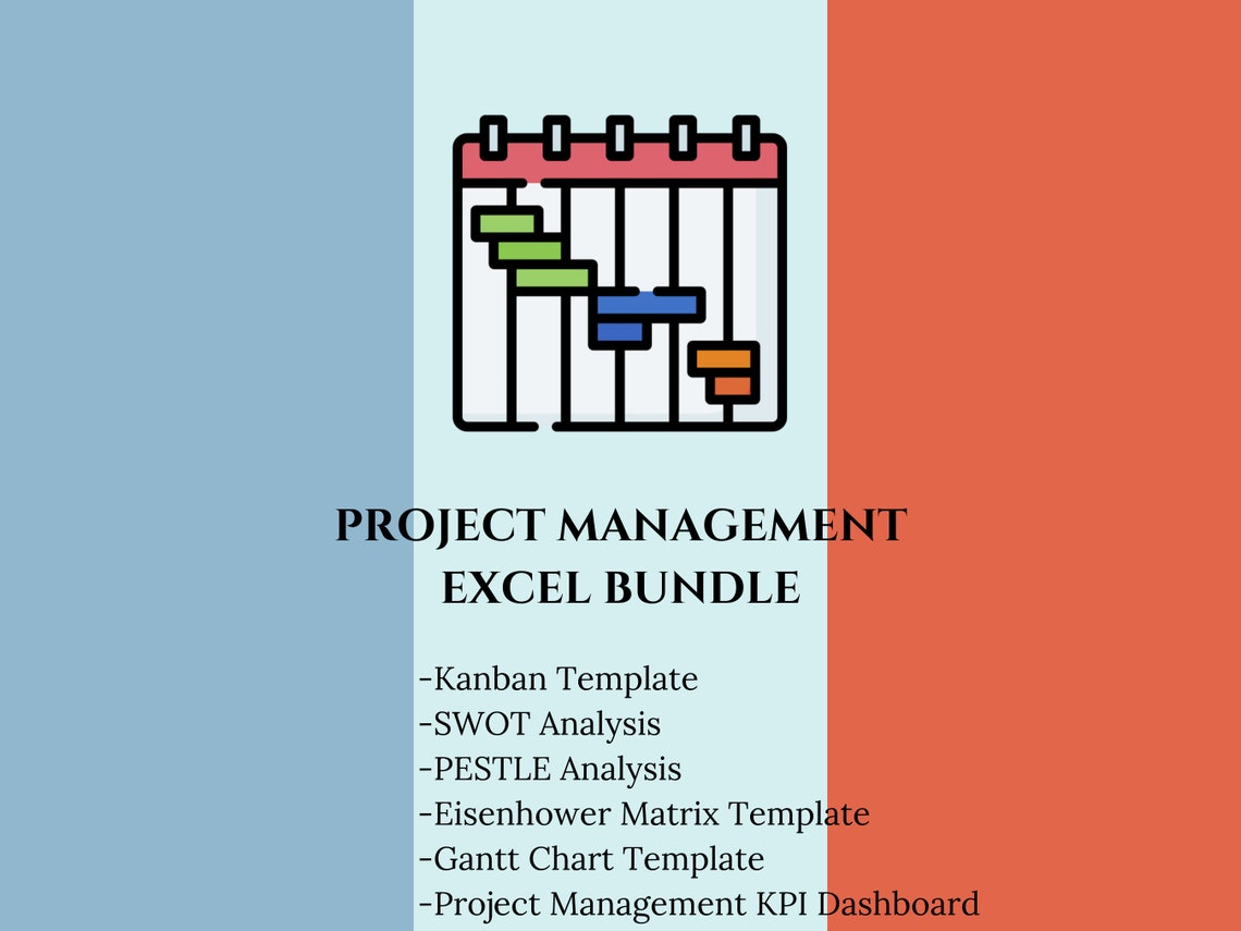 Project Management Excel Templates Bundle, Project Planner Sheet ...