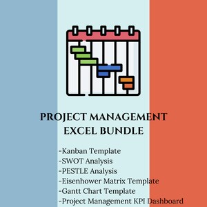 Project Management Excel Templates Bundle, Project Planner Sheet ...