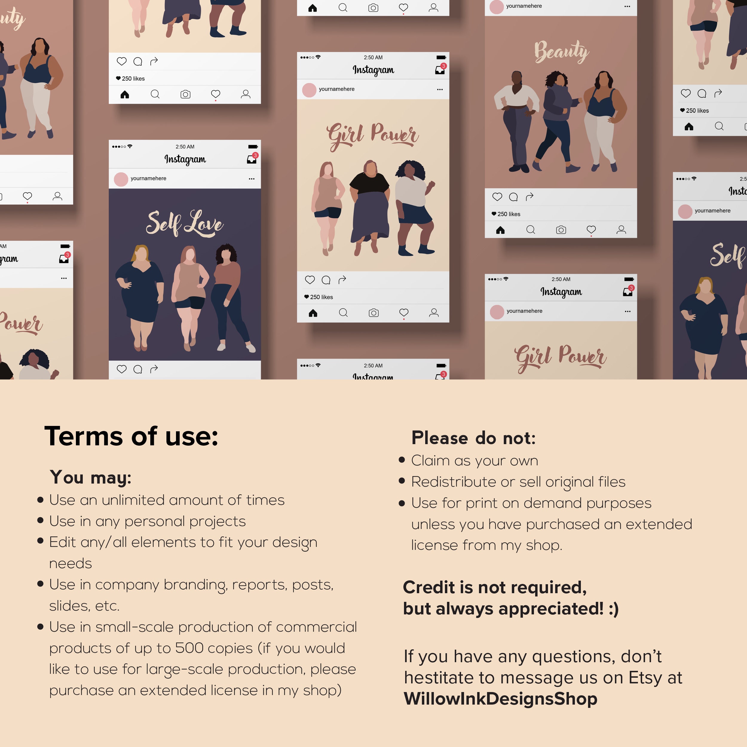 15 Plus Size Women Clip Art Illustrations | Editable Vector Drawings ...