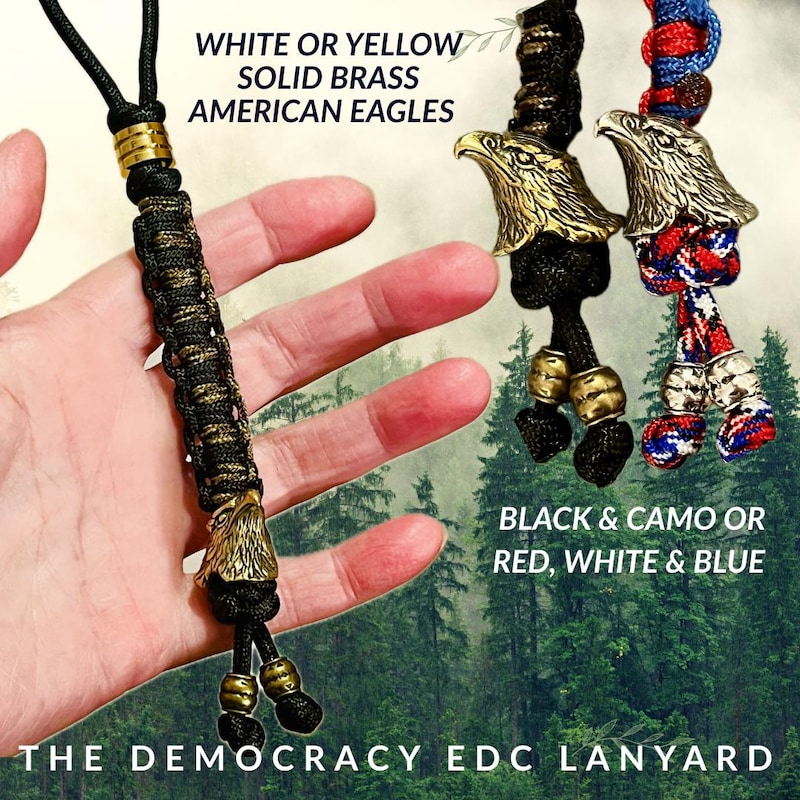 Blue Black Knife Lanyard - Etsy