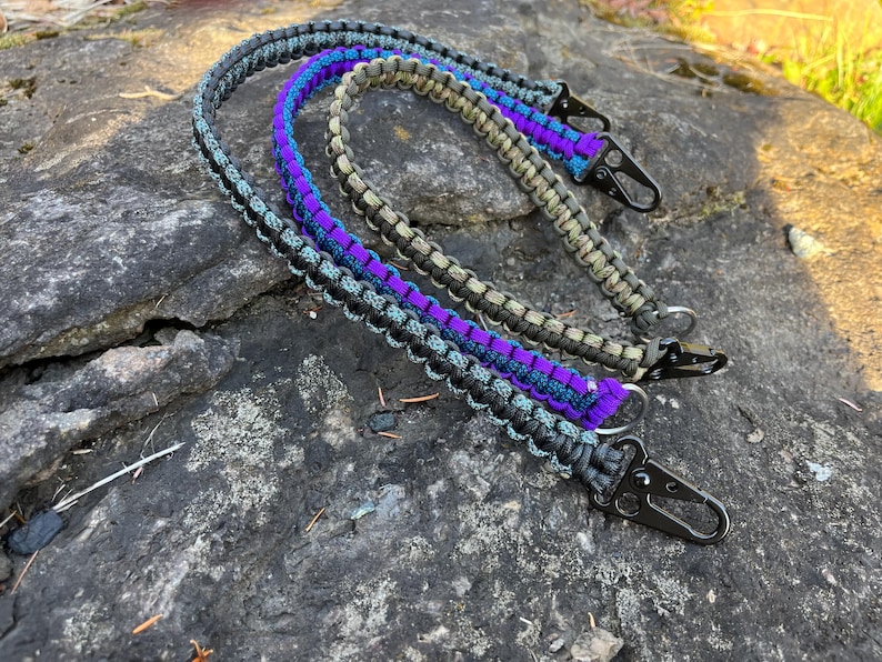 Paracord Keychain Carry Handle Tactical Duty Keychains Long Paracord ...