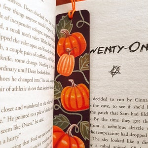 Autumn Vibes Bookmarks - Fall Colors - Hand-painted Wooden Book Markers ...
