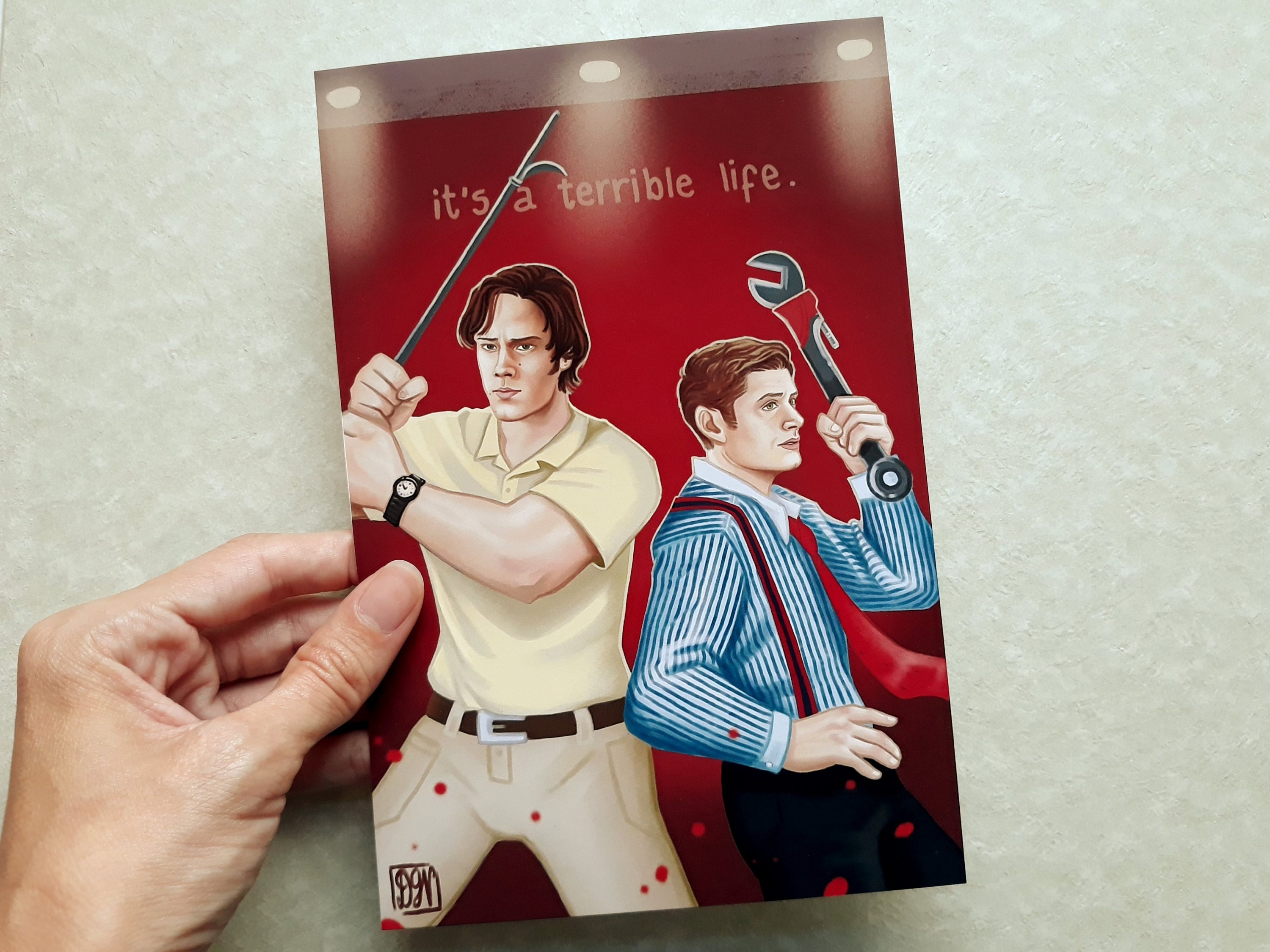 Sam Wesson and Dean Smith Art Print - Supernatural Art - Sam and Dean ...