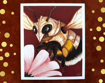 Warrior Shrimp Art Print Watercolor Painting Illustration | Etsy