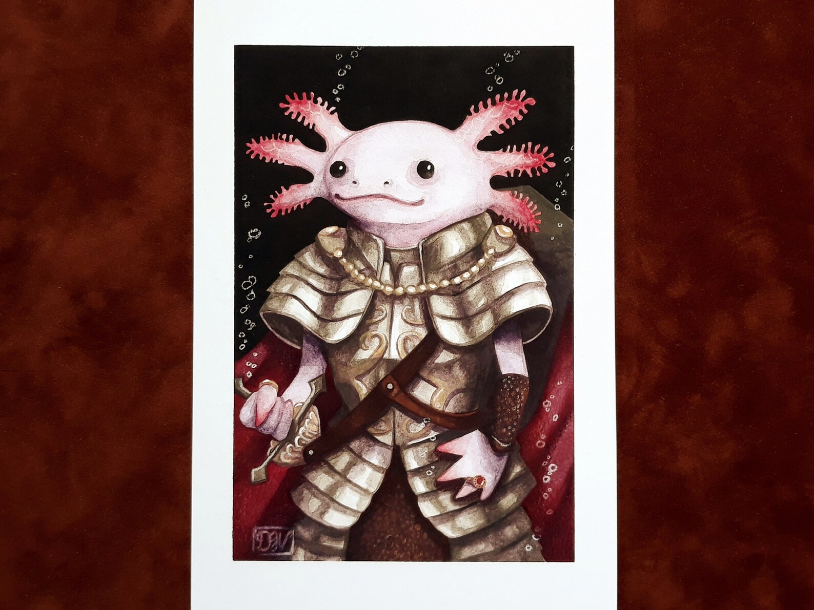 Axolotl Art Print - Watercolor Art Print - Animal Artwork ...