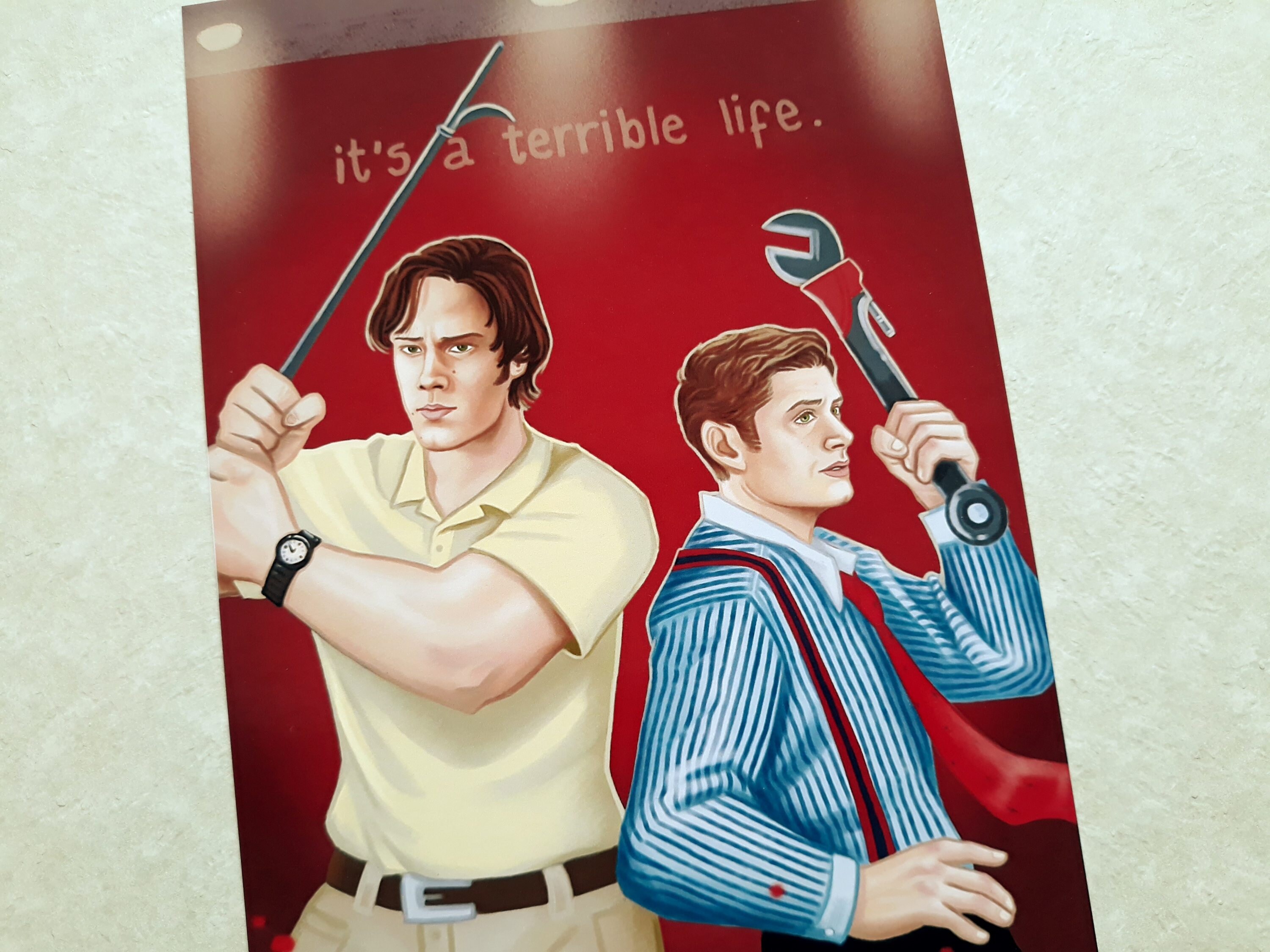 Sam Wesson and Dean Smith Art Print - Supernatural Art - Sam and Dean ...