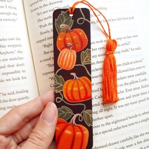 Autumn Vibes Bookmarks - Fall Colors - Hand-painted Wooden Book Markers ...