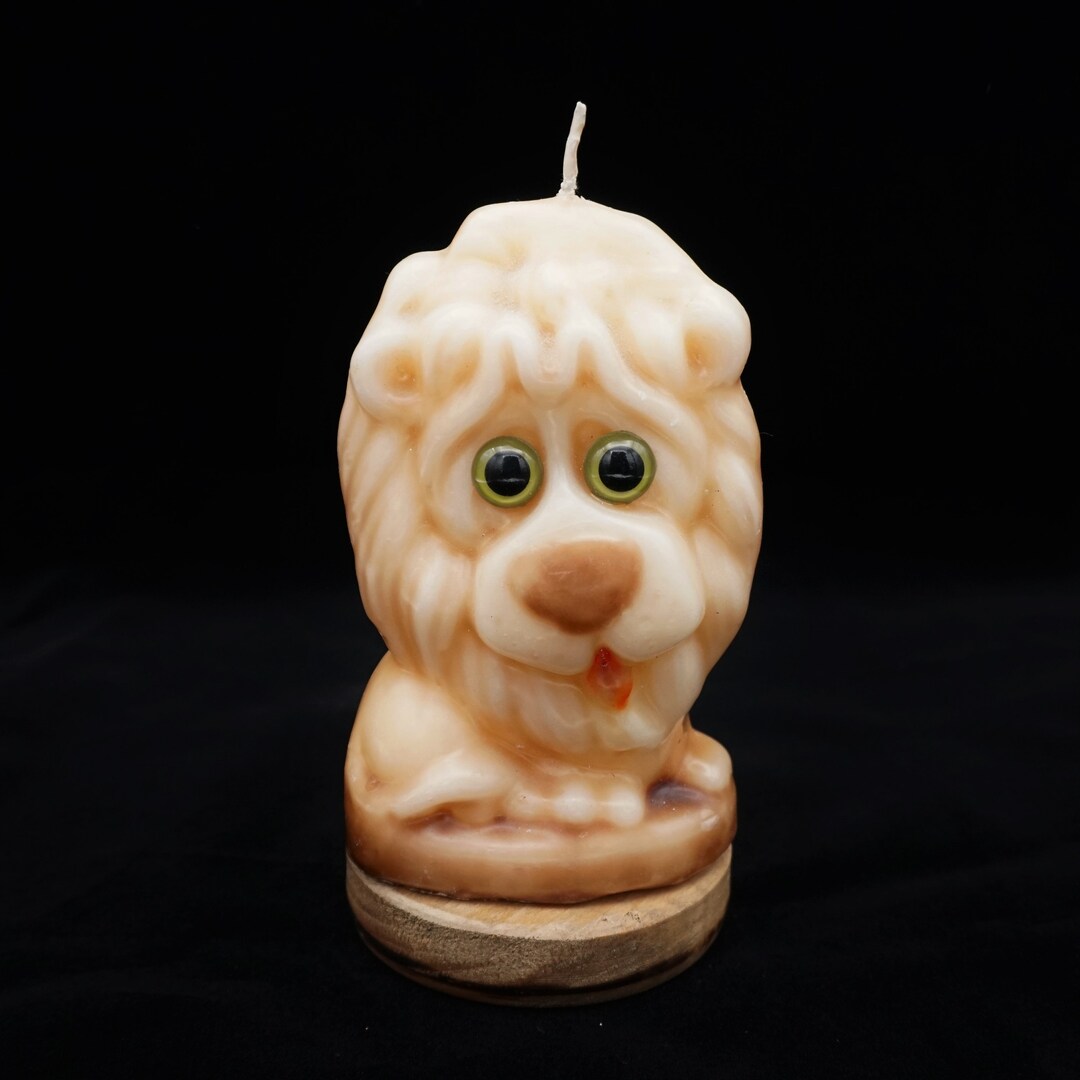 NEW Vintage 60s Goofy Lion Candle, Deadstock 60s Kitschy Lion Candle ...