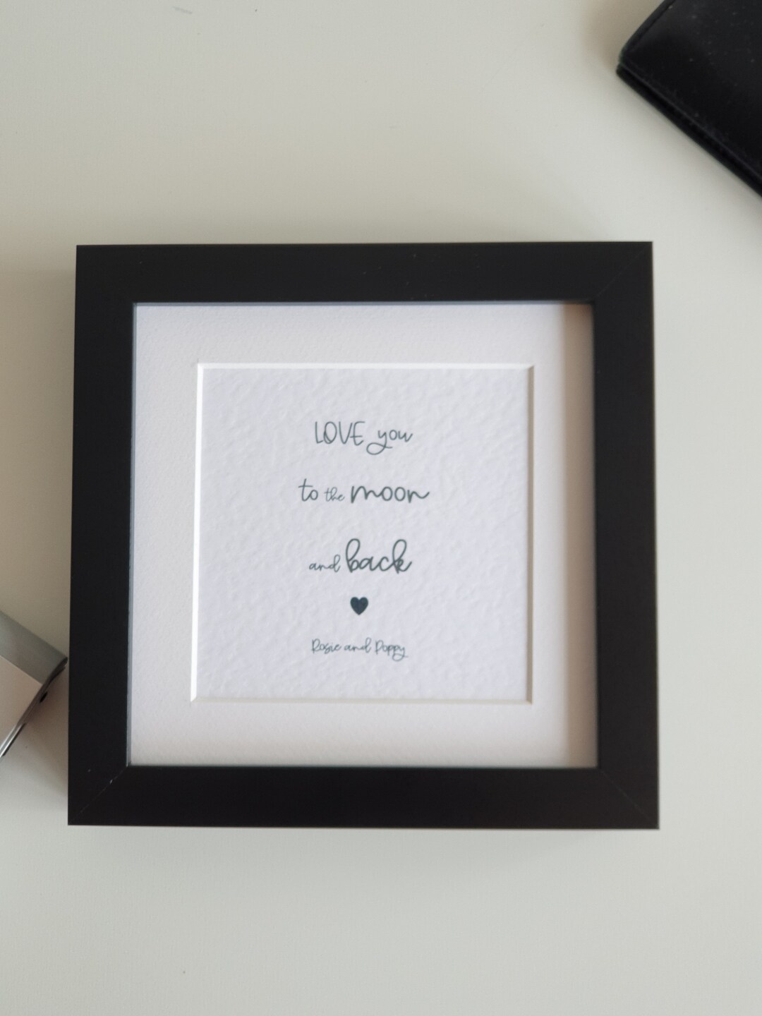 Love You to the Moon and Back Personalized Framed Print, Father's Day ...