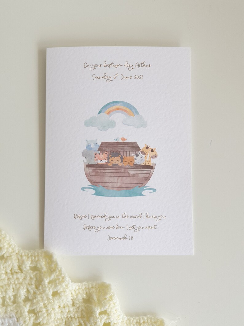 Dedication Card Baptism Card Christening Card Christian - Etsy