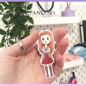 Wandavision Chibi Sticker Wanda Maximoff Scarlet Witch Designed by ...