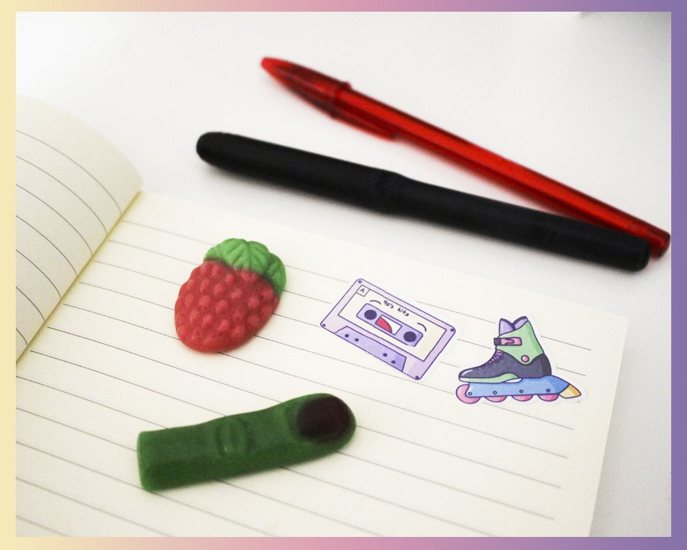 90's Kids Lover Retro Stickers Sheet Perfect for Planner & Bullet ...