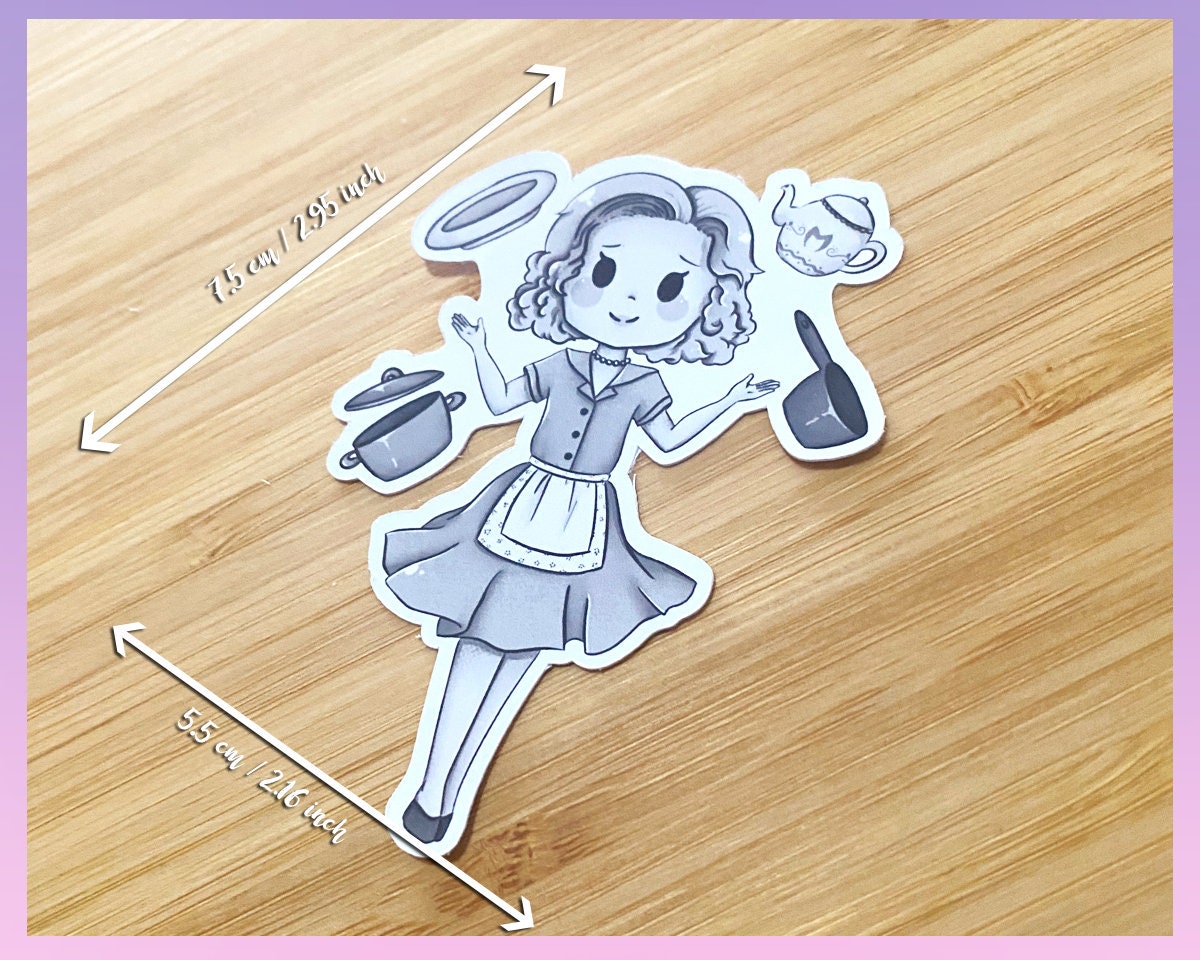 Wandavision Chibi Sticker | Wanda Maximoff | Scarlet Witch | Designed ...