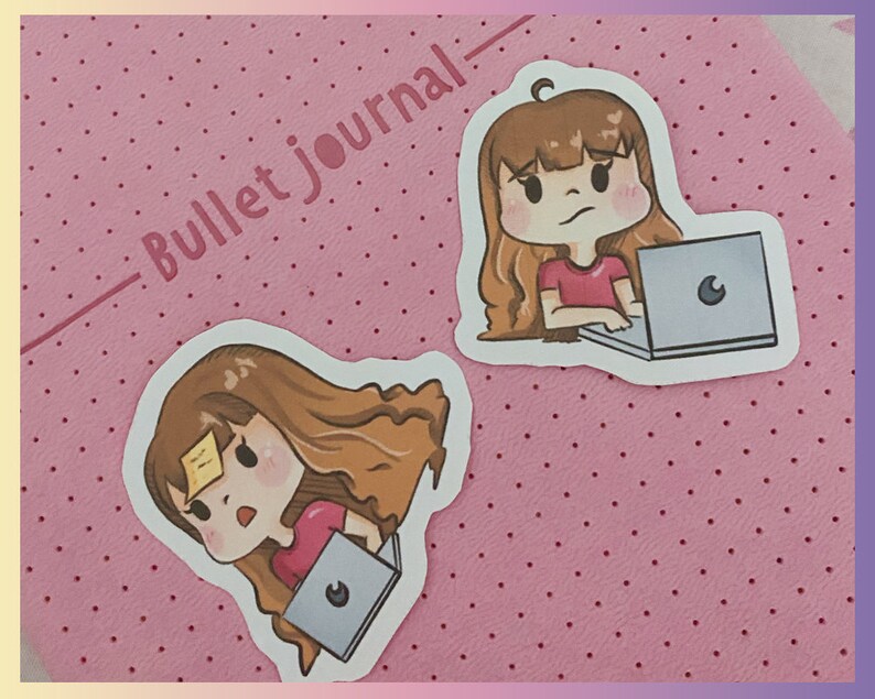 Girl Developer Stickers Sheet Planner & Bullet Journal - Etsy