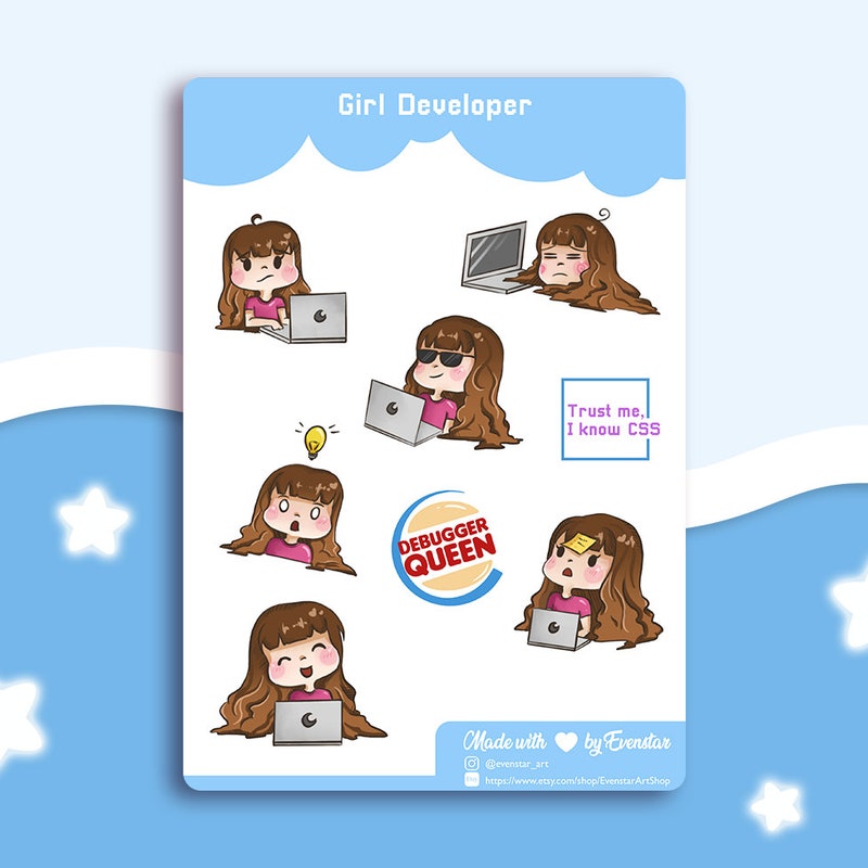 Developer Stickers - Etsy
