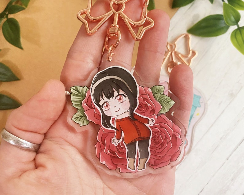 Spyxfamily Yor Anya Acrylic Keychain Double Side Print Desgin by ...