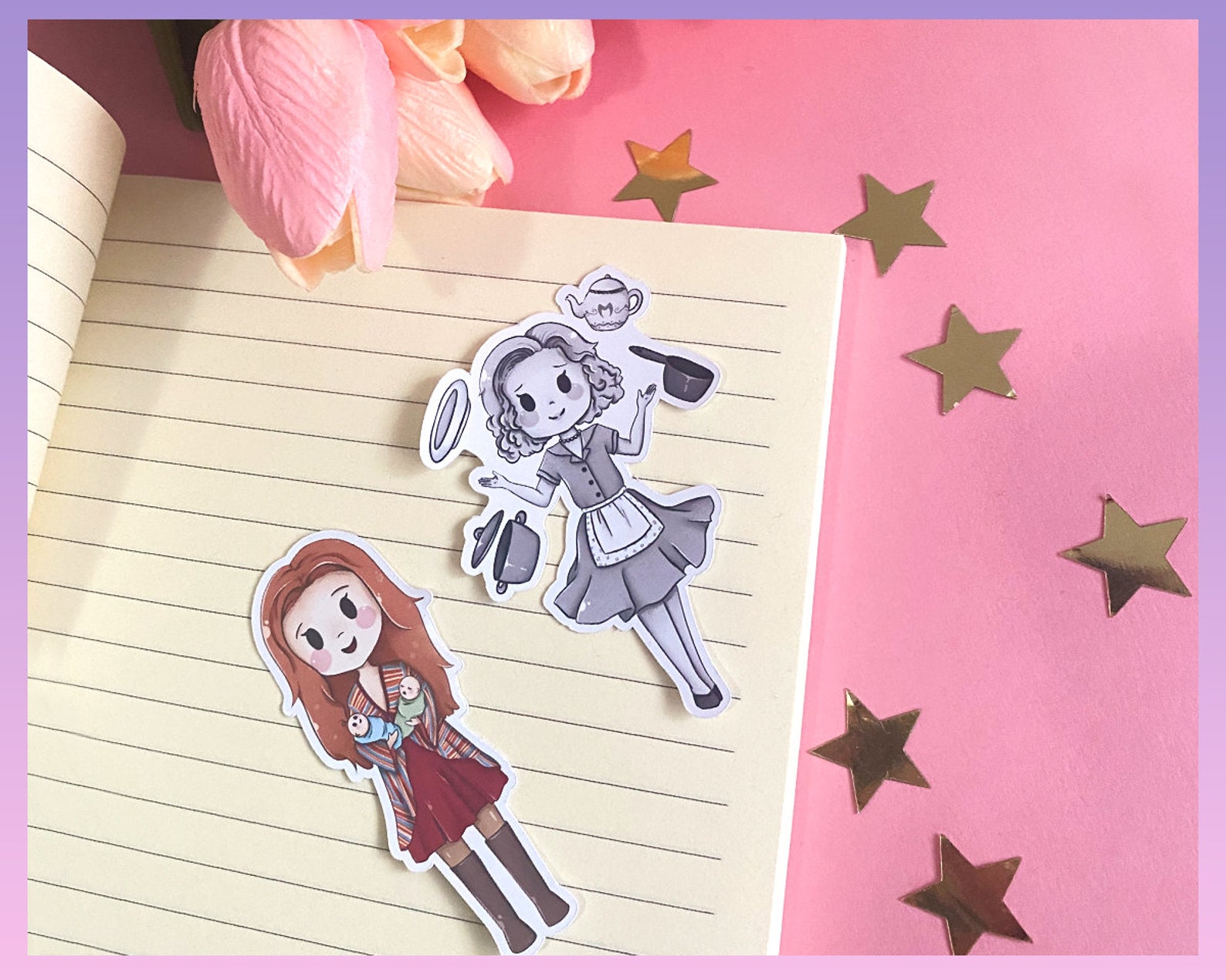Wandavision Chibi Sticker Wanda Maximoff Scarlet Witch - Etsy