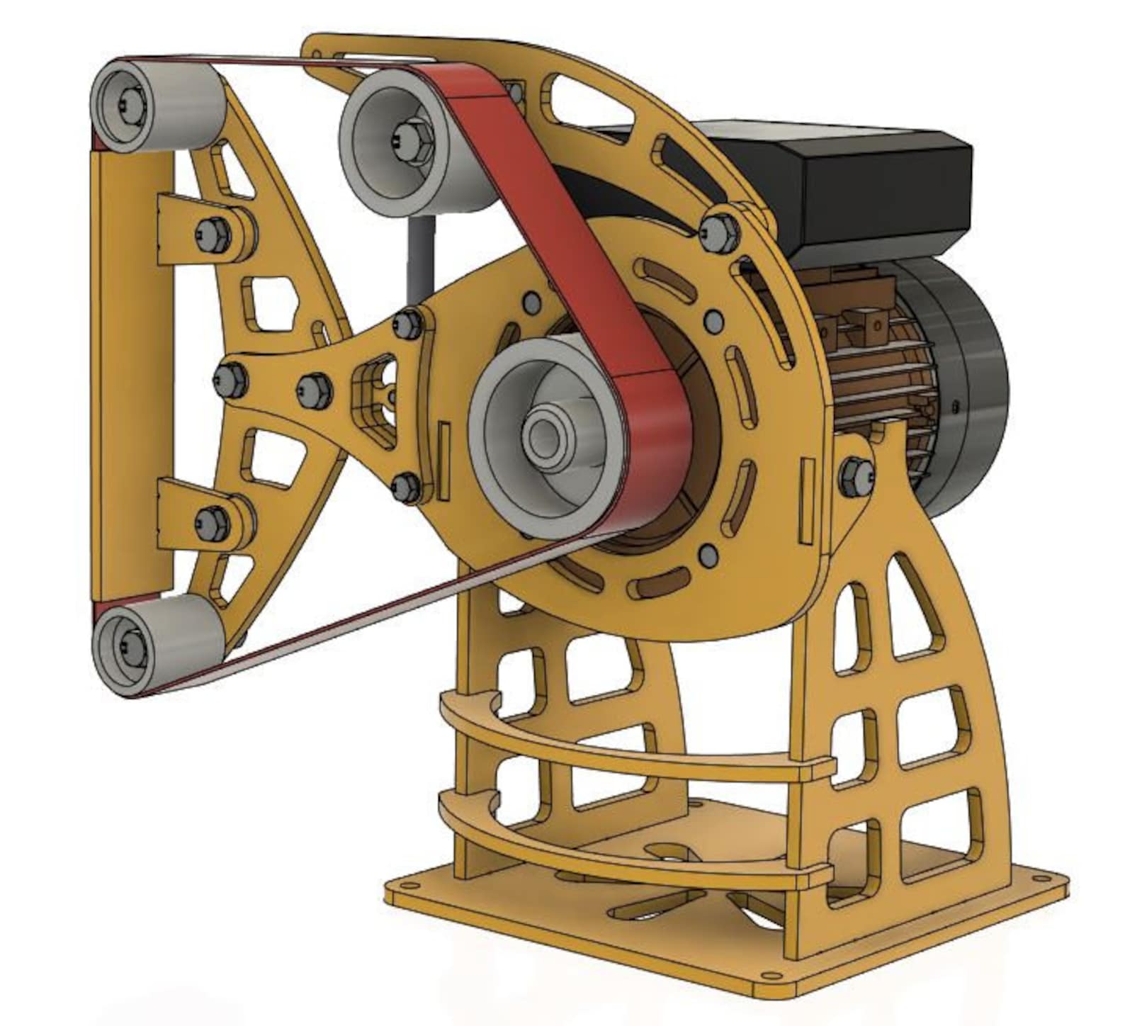 Pivotable Belt Grinder DXF Step Files Plans - Etsy
