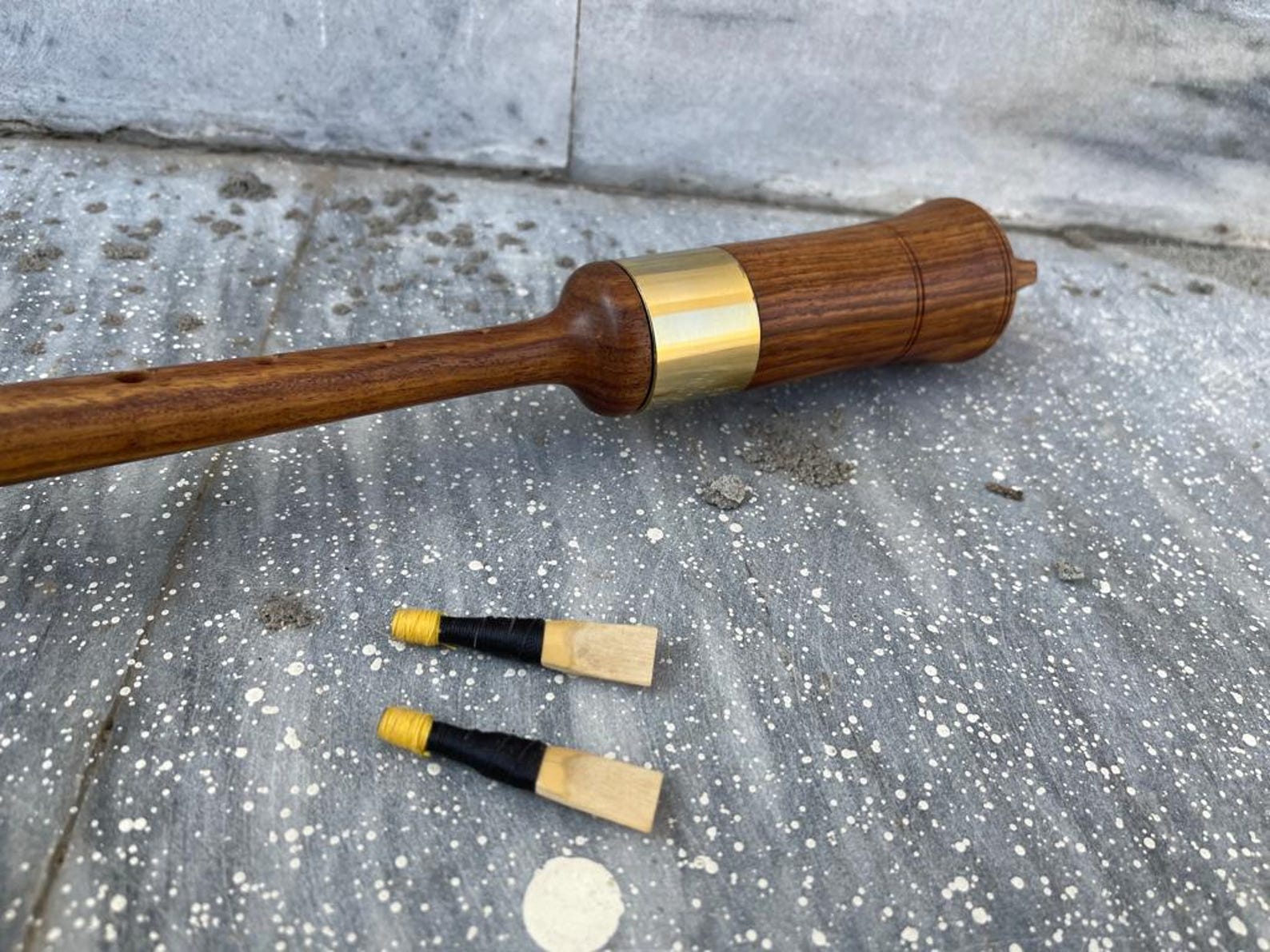 Handcrafted Rosewood Rauschpfeife – Small Medieval Wooden Shawm With ...