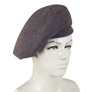 Scottish Traditional Highlander Tam Hat in Dark Grey Wool - Classic ...
