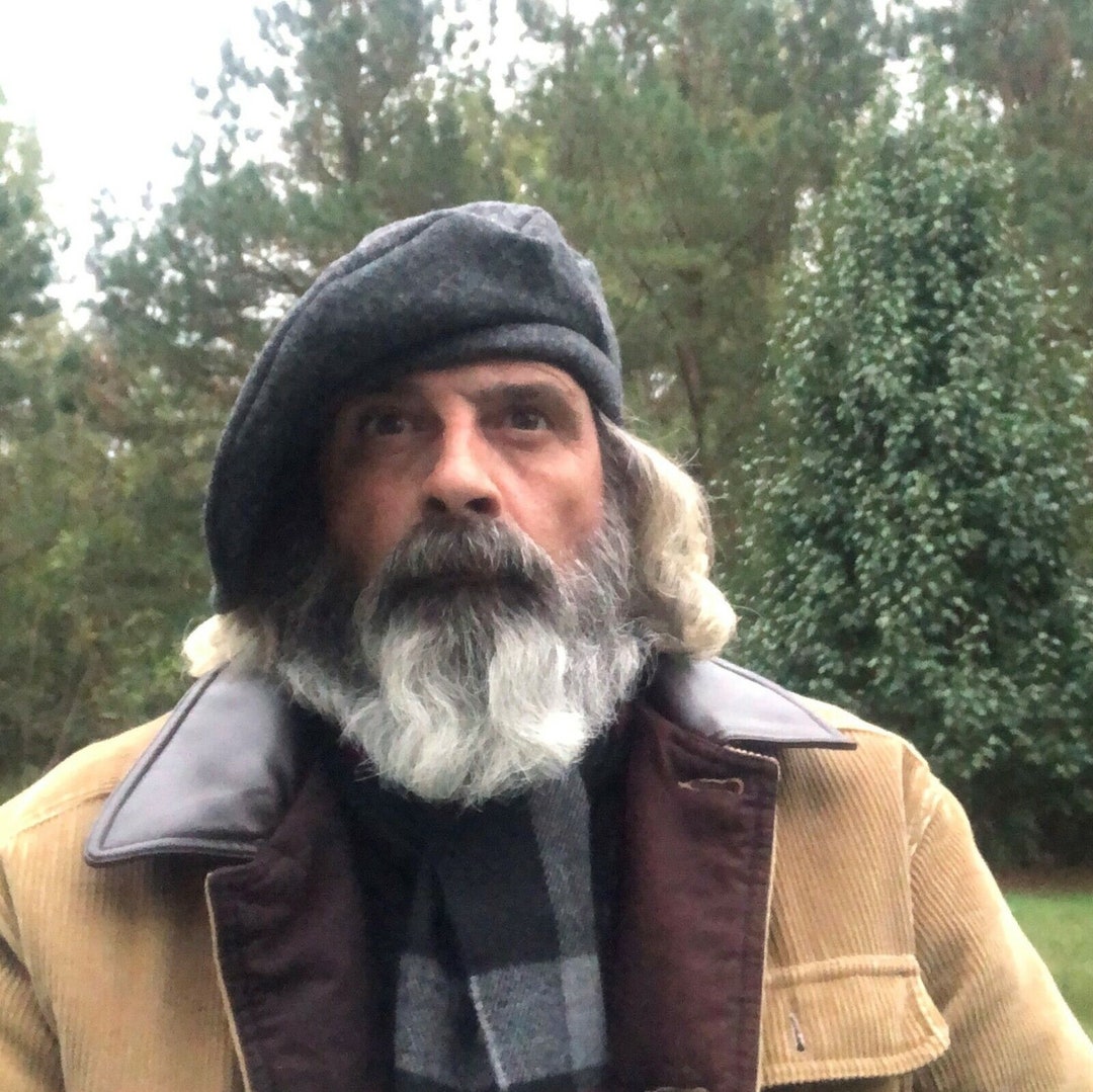 Scottish Traditional Highlander Tam Hat in Dark Grey Wool Classic Kilt ...