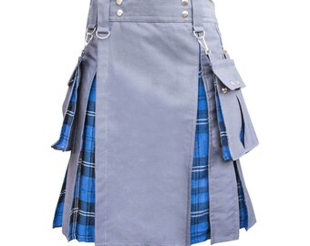 Rainbow Handmade Utility Kilt for Men - Etsy