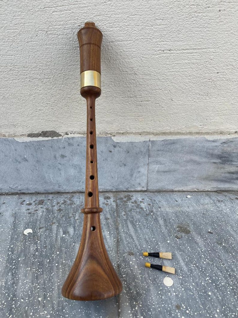 Handcrafted Rosewood Rauschpfeife – Small Medieval Wooden Shawm With ...