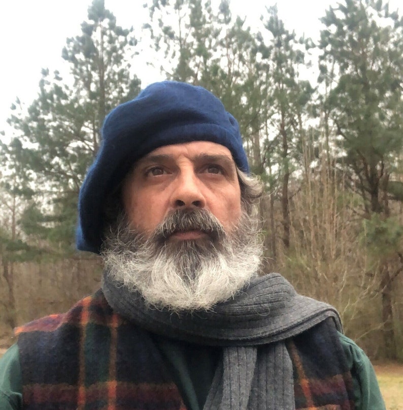 Slate Blue Alpaca Wool Bonnet Scottish Highland Traditional Kilt Hat ...