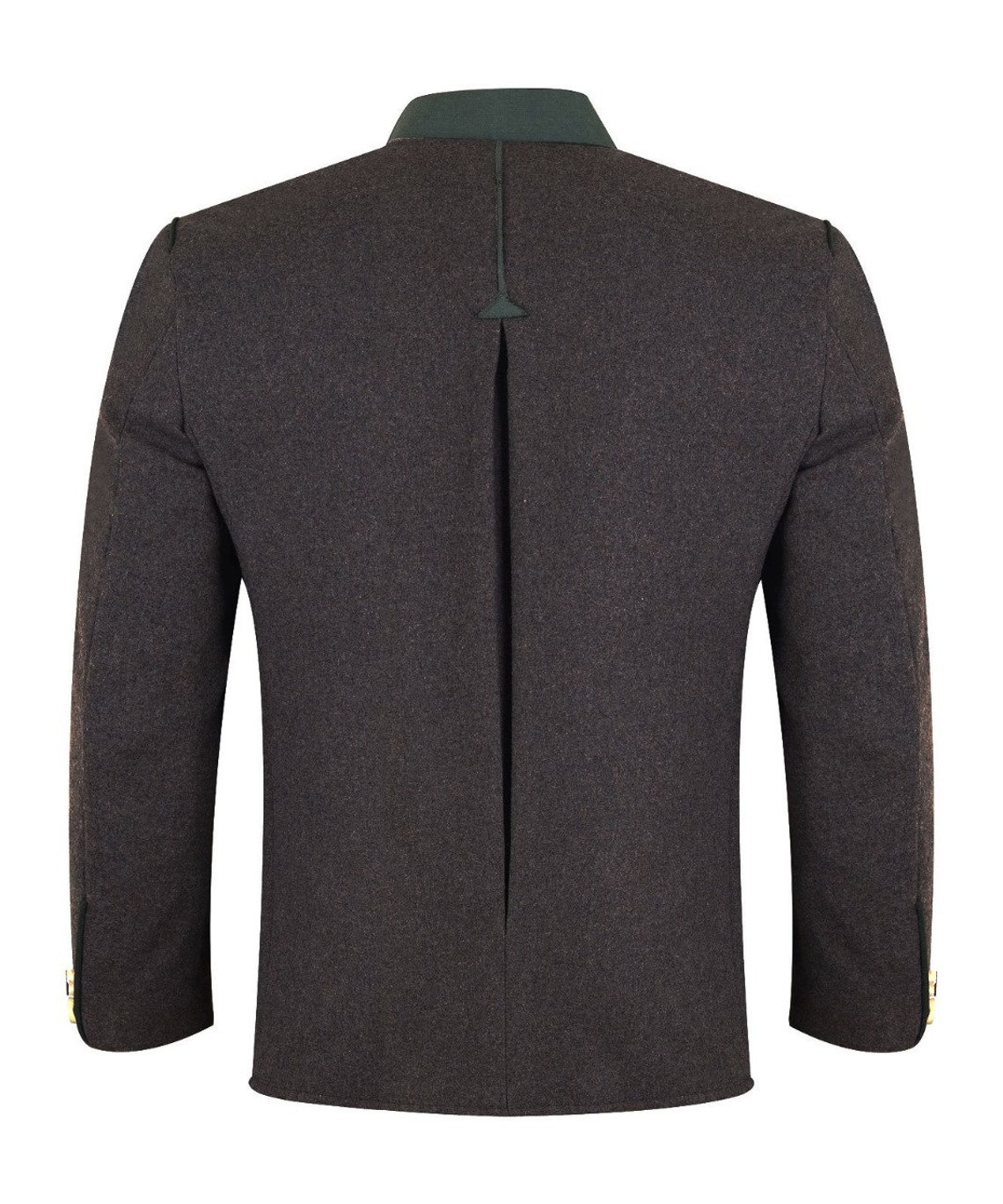 German Bavarian Jacket Charcoal Grey Oktoberfest Tyrol Loden Trachten ...