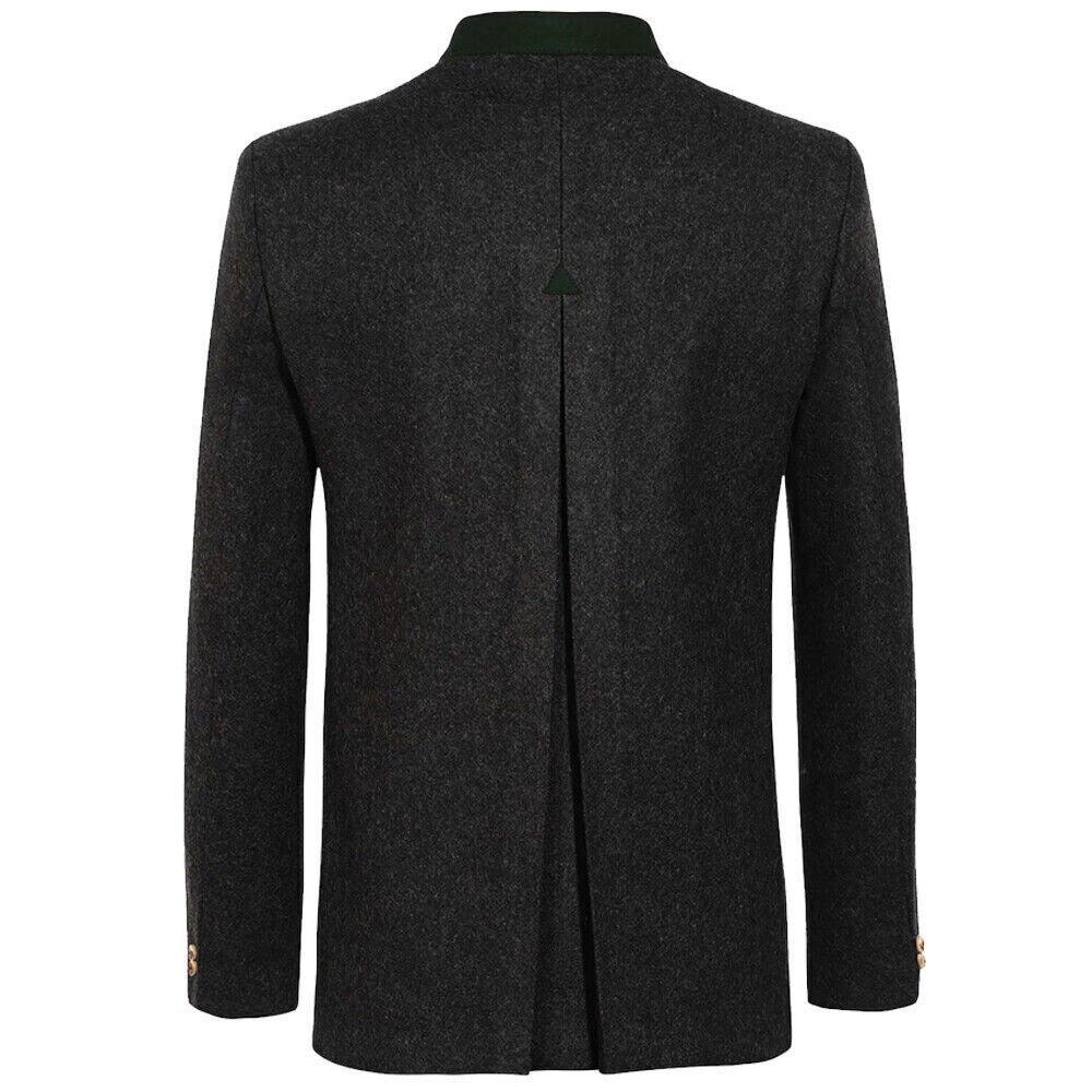 German Bavarian Jacket Charcoal Grey Oktoberfest Tyrol Loden - Etsy