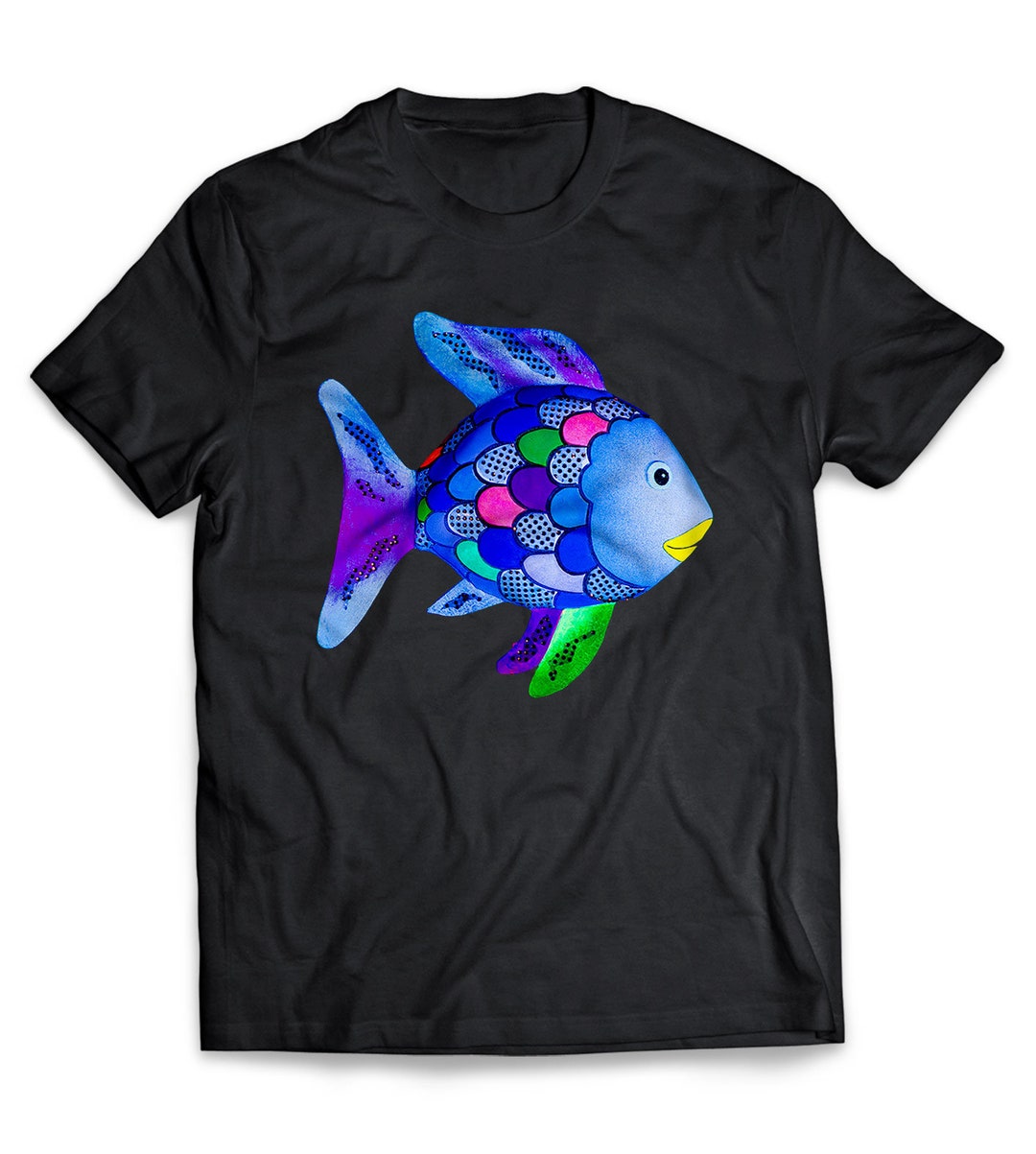 Papalova Cute Rainbow Fish T Shirt, Colorfull T Shirt - Etsy