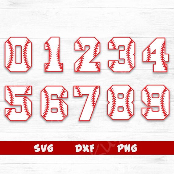 Sport Number Svg Numbers Svg Numbers Svg Number Cut File - Etsy